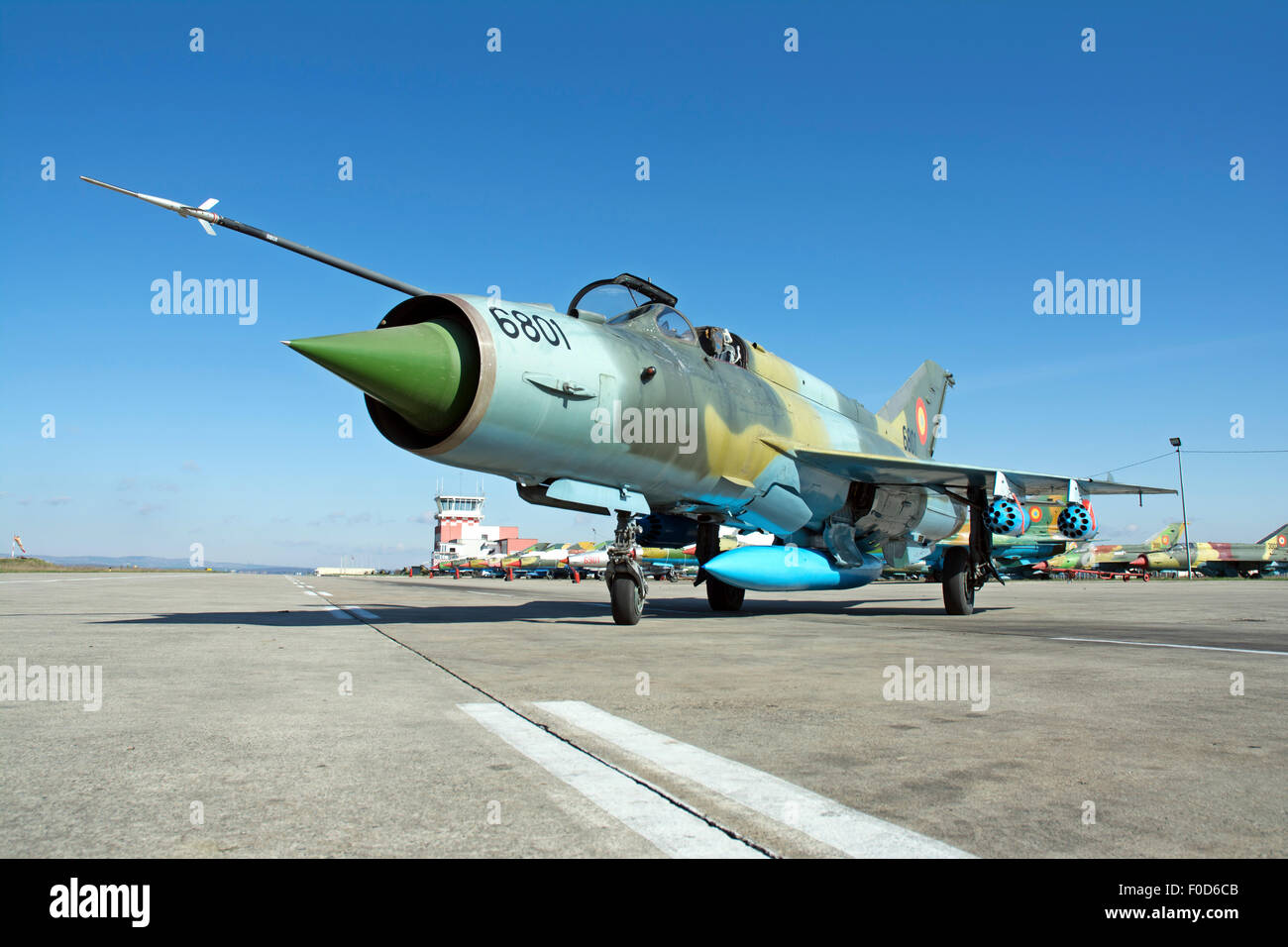 Romanian Air Force ground attack version MiG-21 LanceR A on the ramp at ...