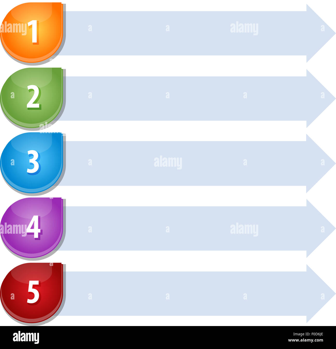 Blank business strategy concept infographic diagram illustration Bullet ...