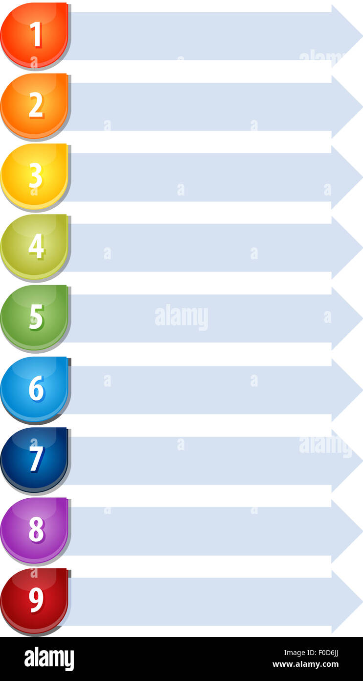 Blank business strategy concept infographic diagram illustration Bullet ...