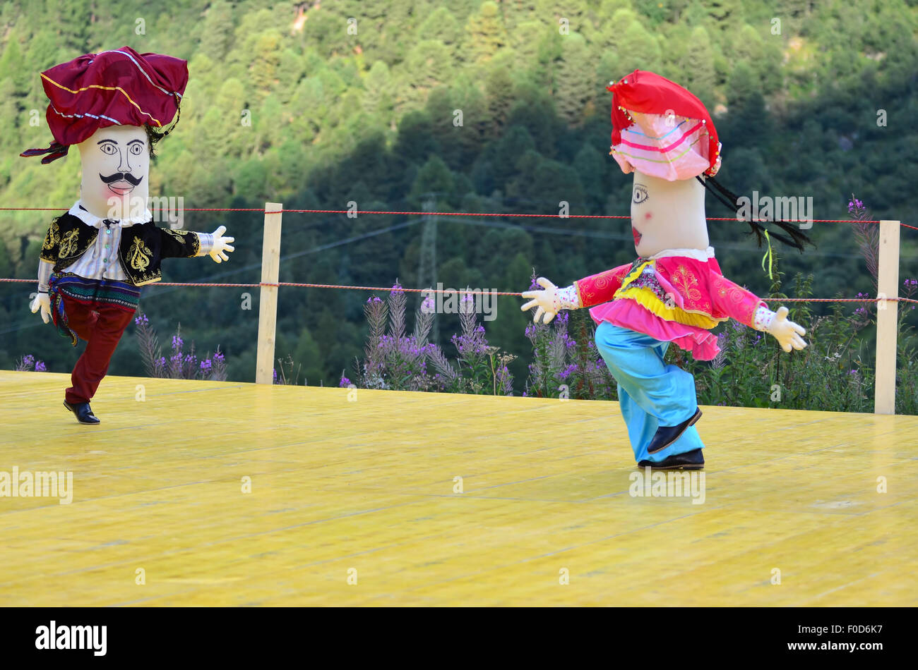 Turkish dancers from bozdaglar in hi-res stock photography and images ...