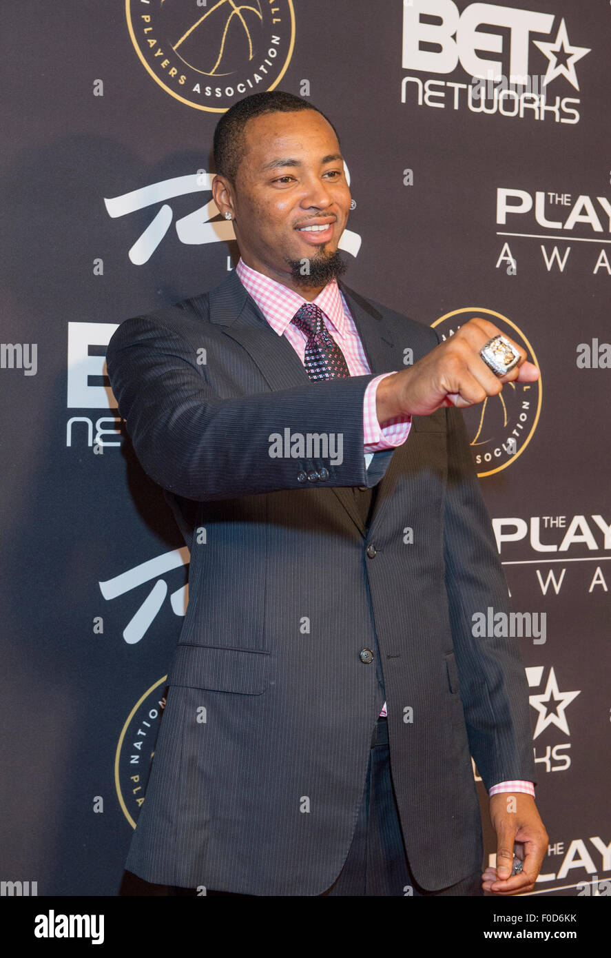NBA player Rashard Lewis attends The Players Awards at the Rio Hotel ...
