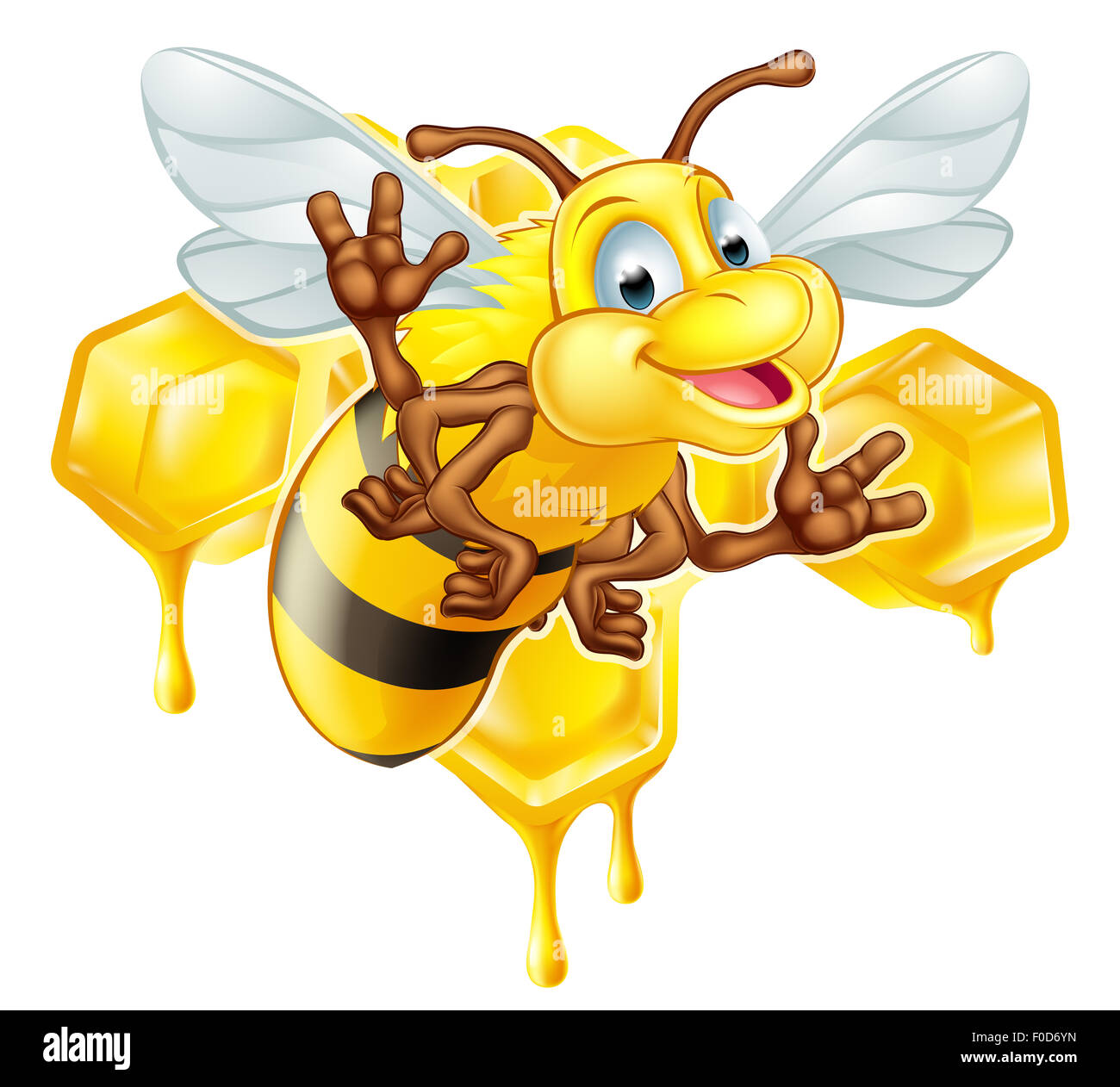 Cartoon honey bee hi-res stock photography and images - Alamy