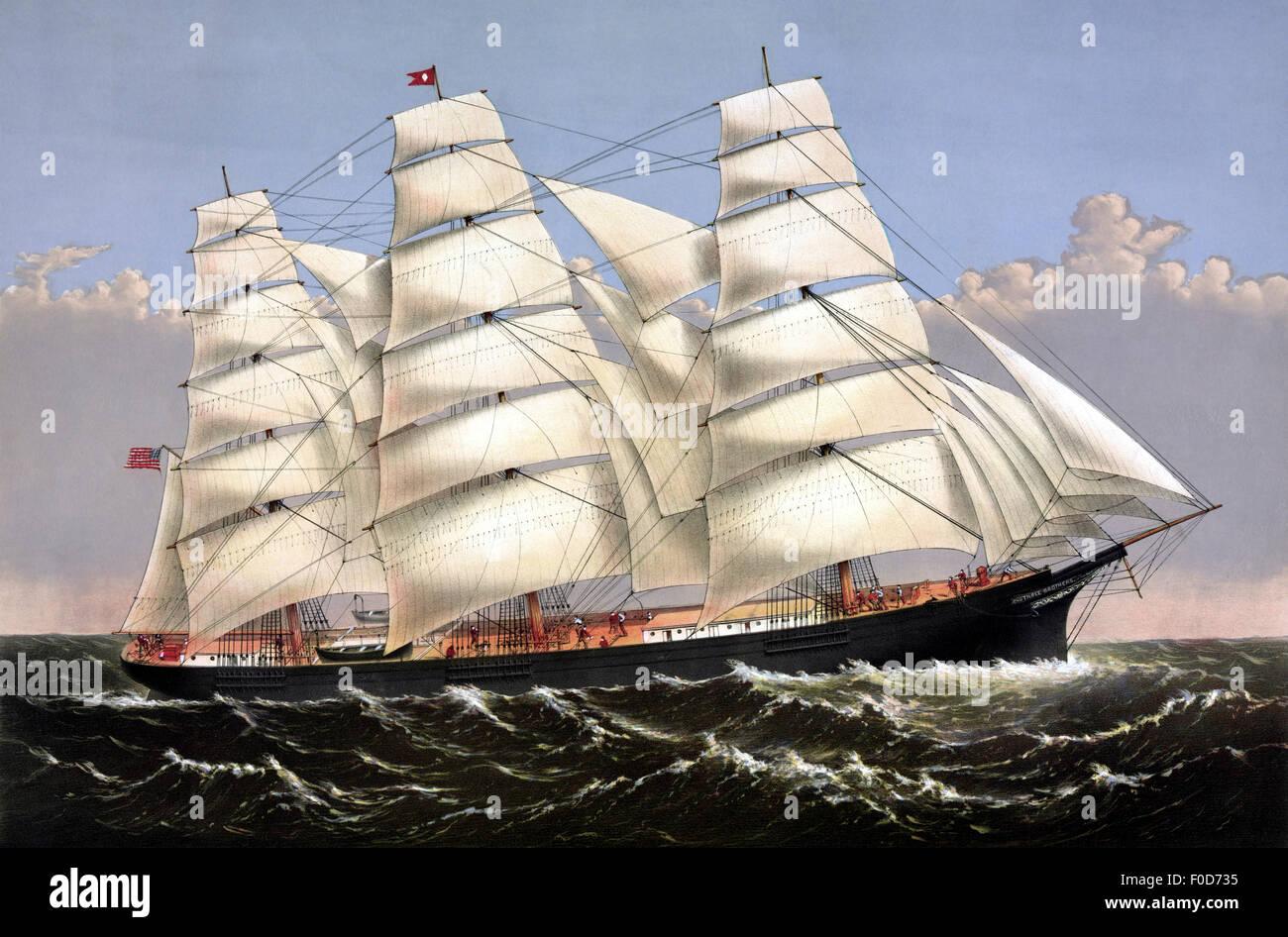 19th century sailing ship hi-res stock photography and images - Alamy