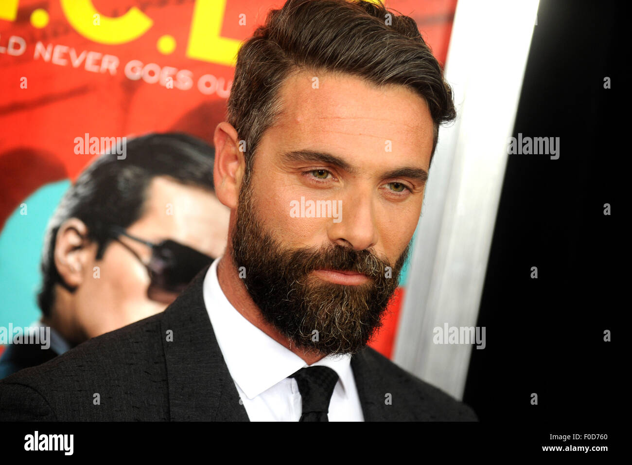 Luca Calvani attending the 'The Man From U.N.C.L.E.' premiere at ...
