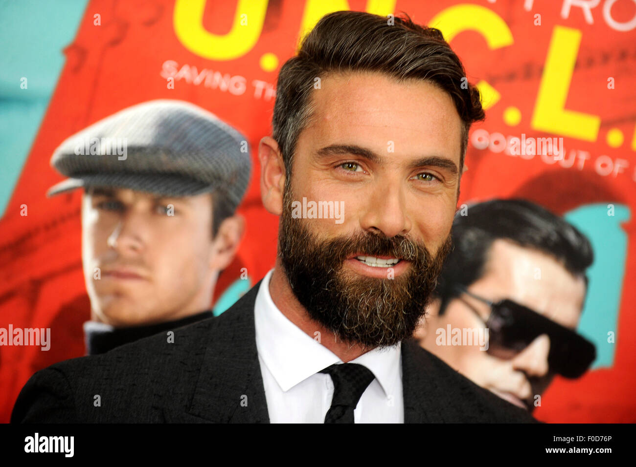 Luca Calvani attending the 'The Man From U.N.C.L.E.' premiere at ...