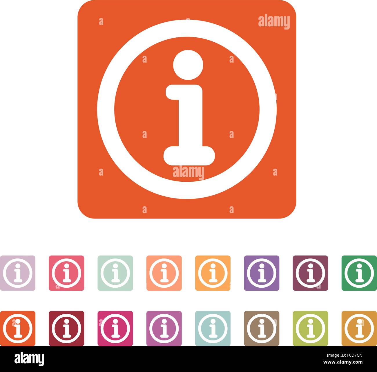 The information icon. Info and faq symbol. Flat Stock Vector Image ...