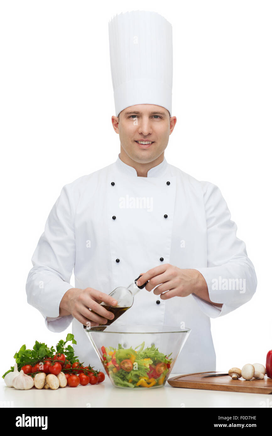 Vegetables oil man eating not woman hi-res stock photography and images ...