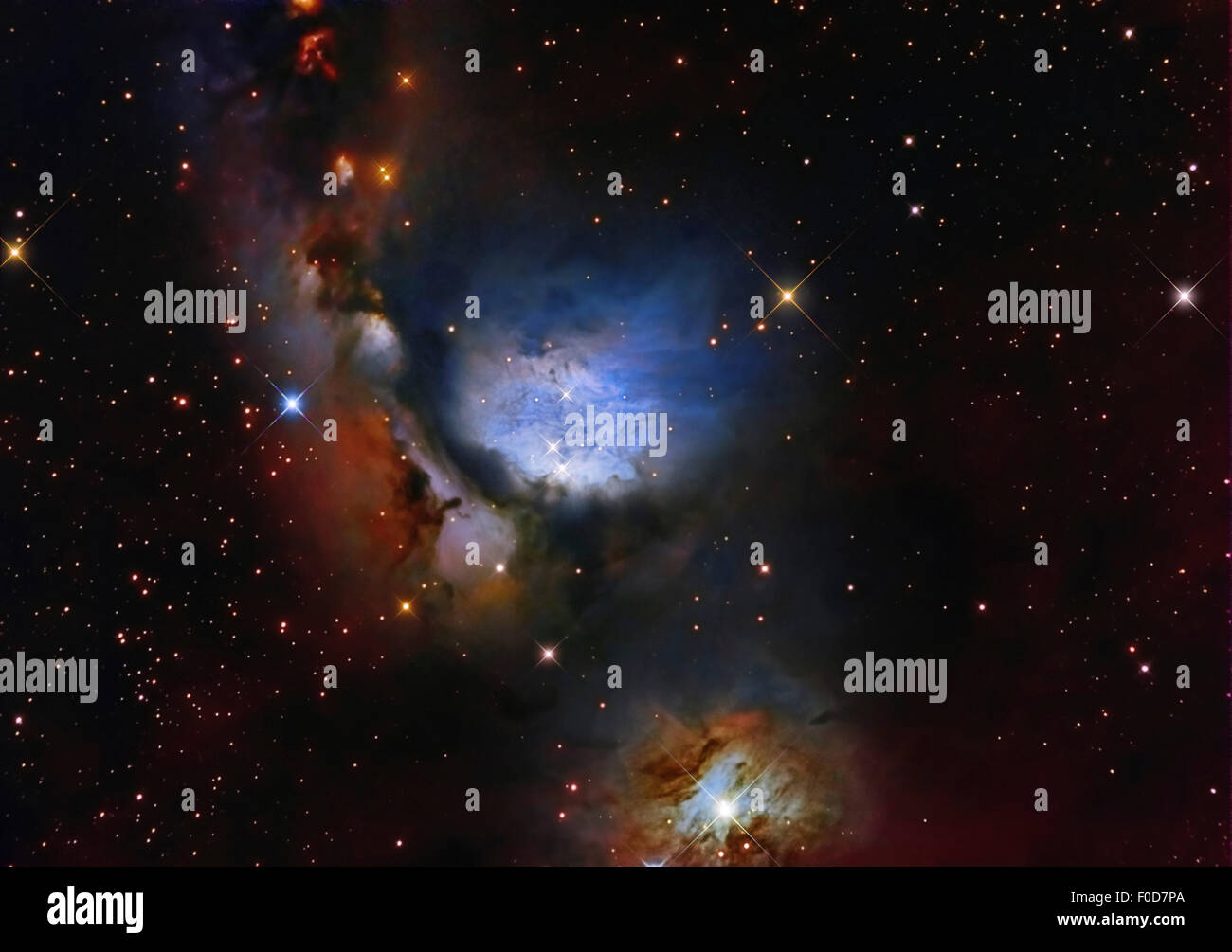 Messier 78, a reflection nebula in the constellation Orion Stock Photo ...