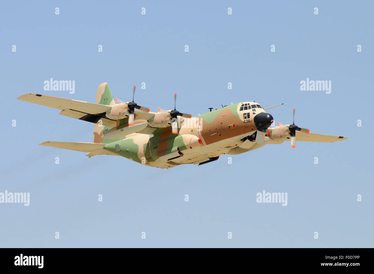 An Israeli Air Force C-130H Karnaf taking off from Nevatim Airbase ...