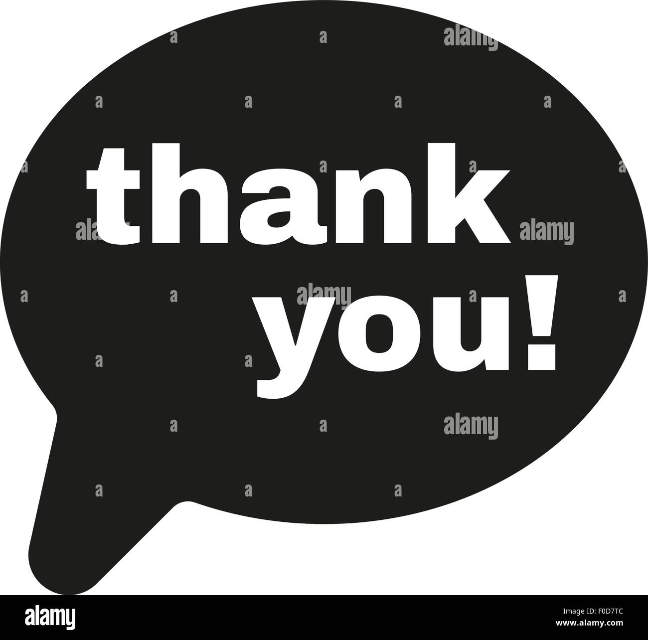 The thank you icon. Thanks symbol. Flat Stock Vector Image & Art - Alamy