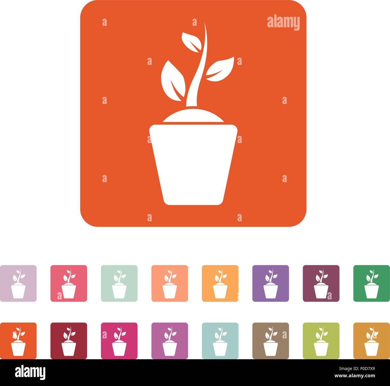 The sprout wreath icon. Plant and herb, nature symbol. Flat Stock ...