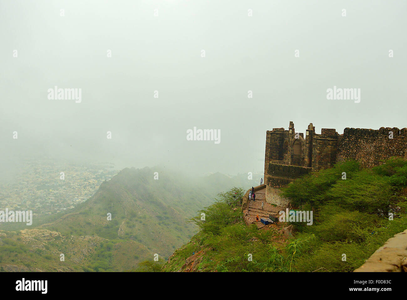 Ajmer, India. 26th July, 2015. A view of Anasagar Lake from Taragarh ...