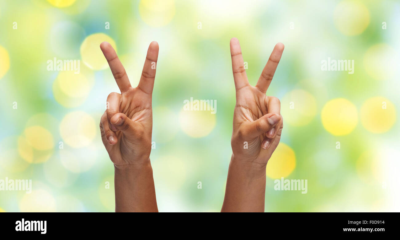 African american woman enjoying victory hi-res stock photography and ...
