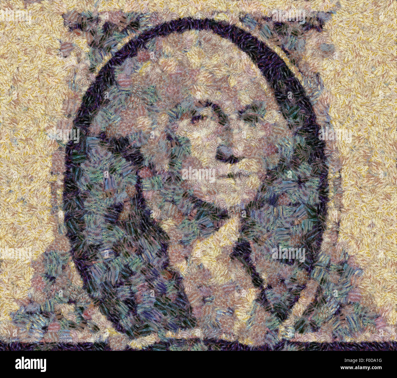 Portrait George Washington (1732 - 1799), first president of the United ...