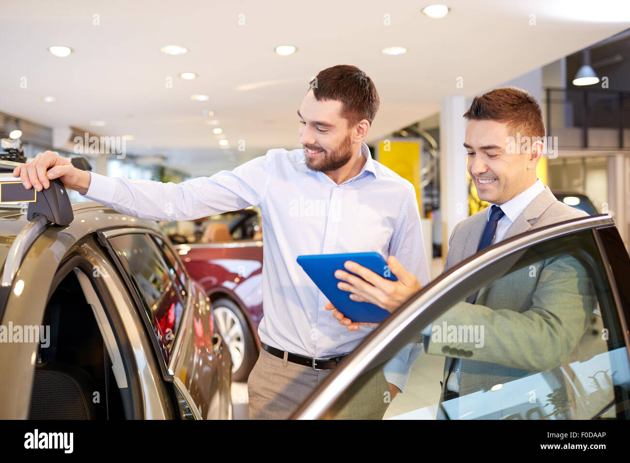 Happy men and car hi-res stock photography and images - Alamy