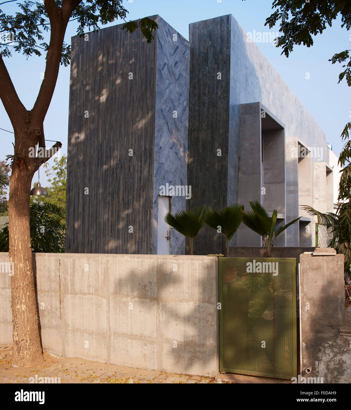 Street View. Marbled House, Ahmedabad, India. Architect: Matharoo ...