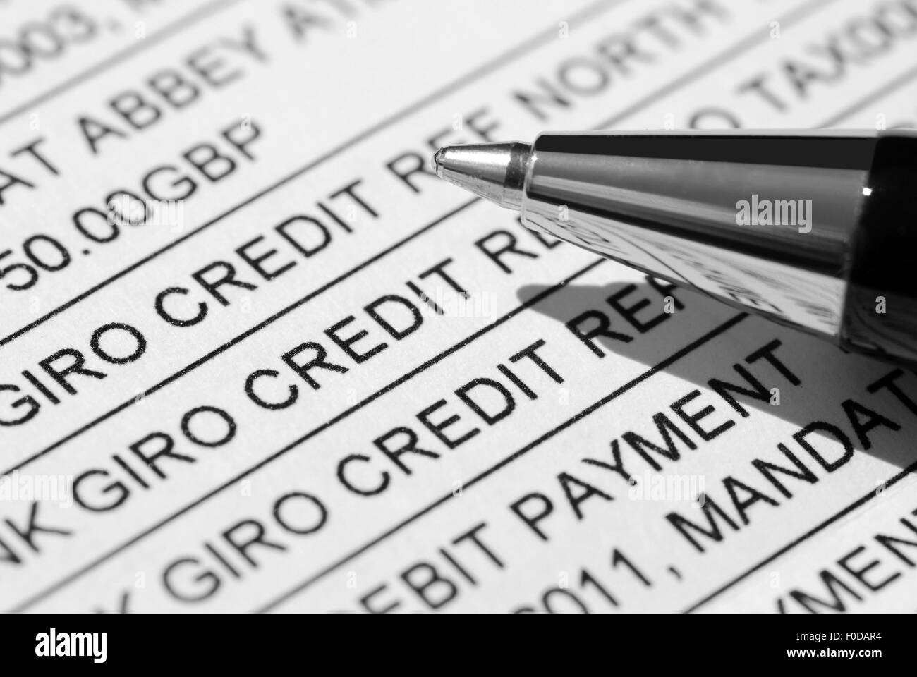Bank statement hi-res stock photography and images - Alamy