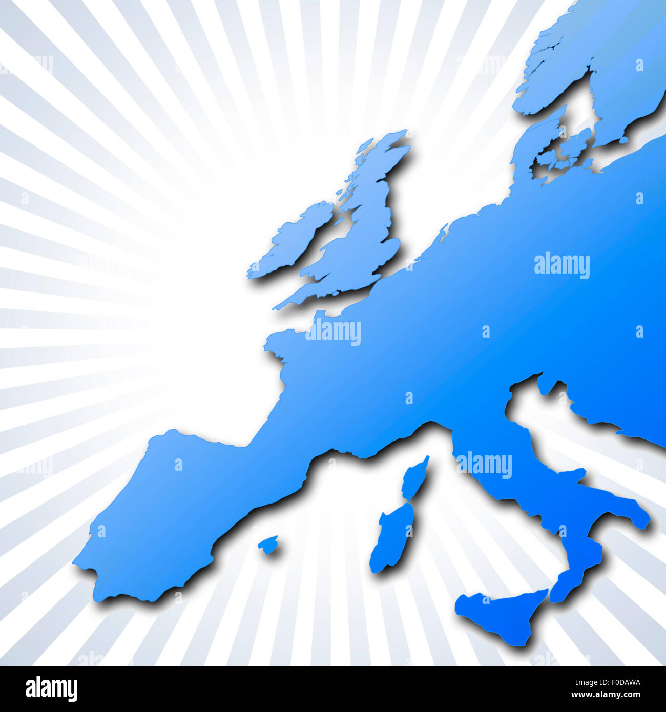 Outline map of europe hi-res stock photography and images - Alamy