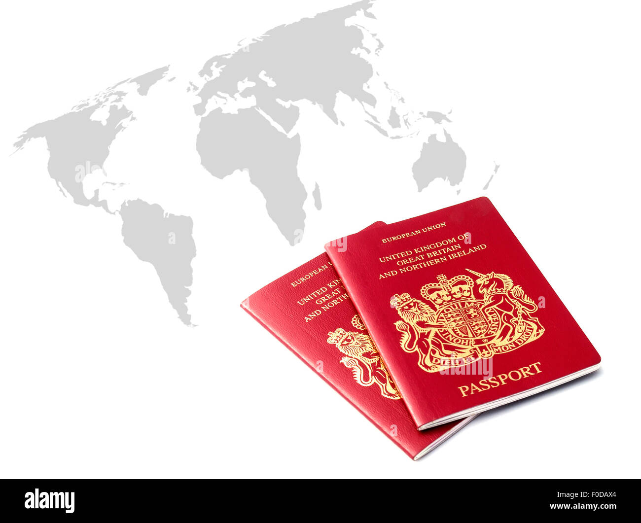 British passport world map hi-res stock photography and images - Alamy