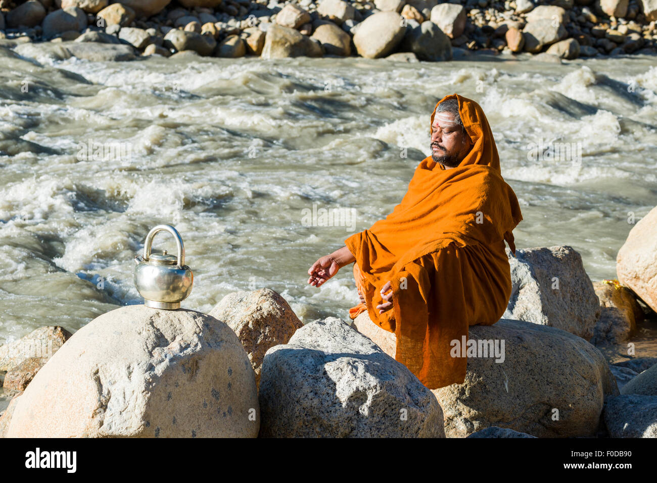 Sadhu meditating hi-res stock photography and images - Alamy