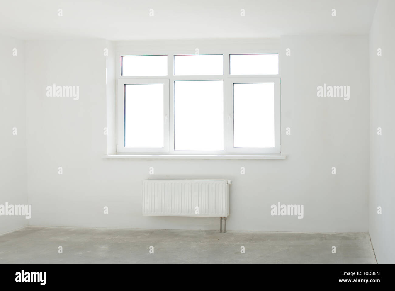 White room with window full of light Stock Photo - Alamy