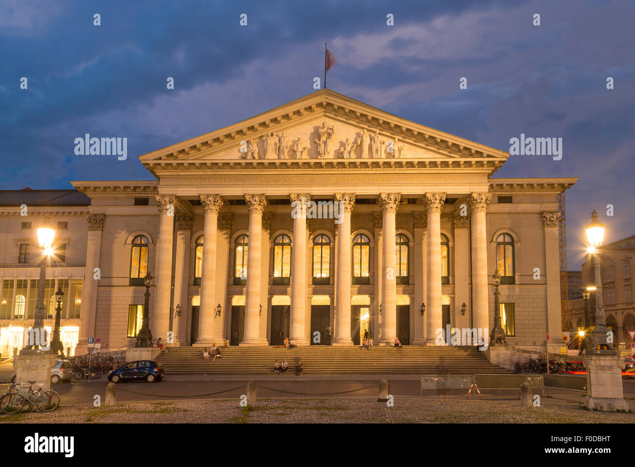 Bavarian state opera at dusk hi-res stock photography and images - Alamy