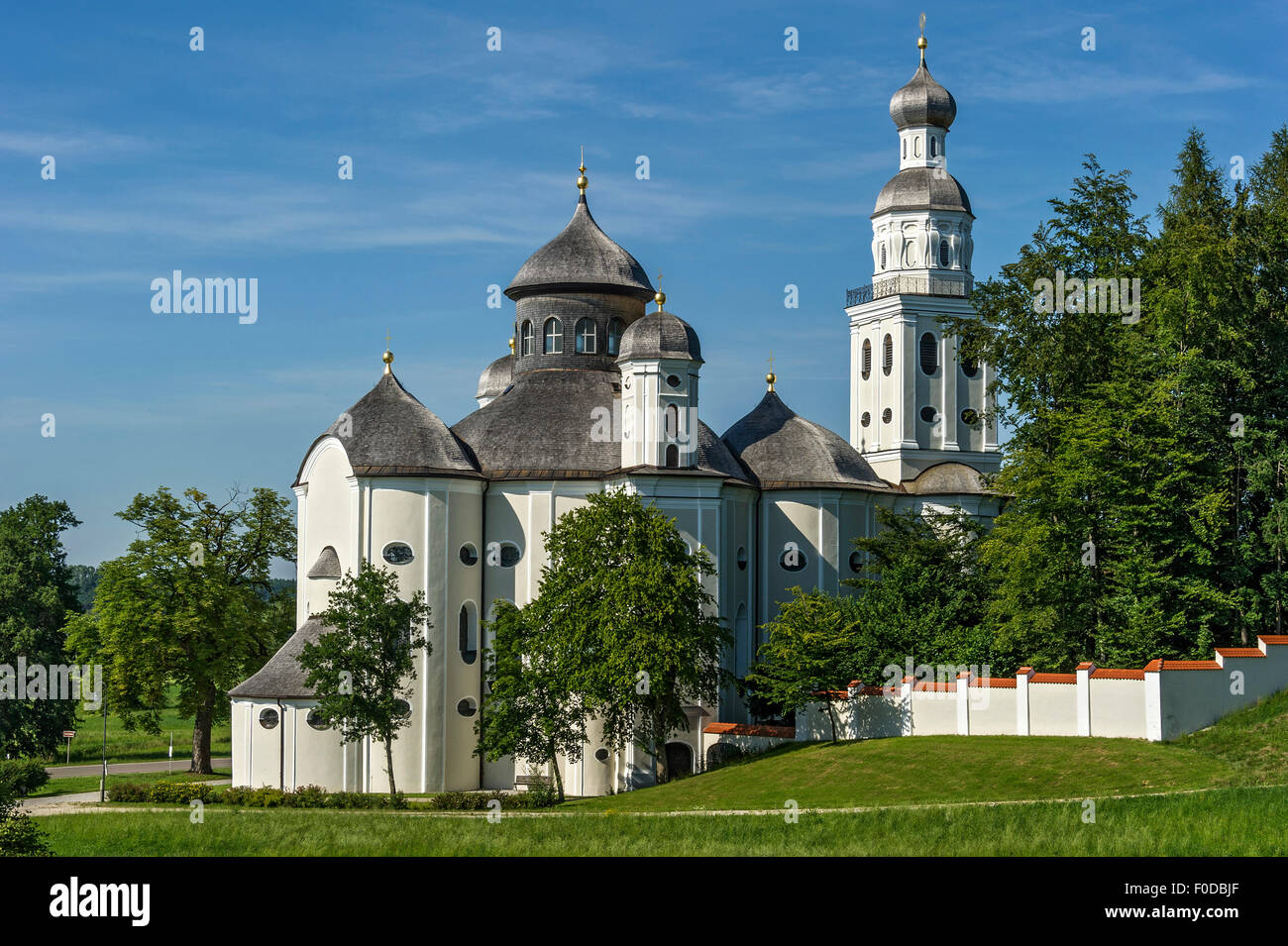 Baroque pilgrimage church Maria Birnbaum, Sielenbach, Aichach-Friedberg ...