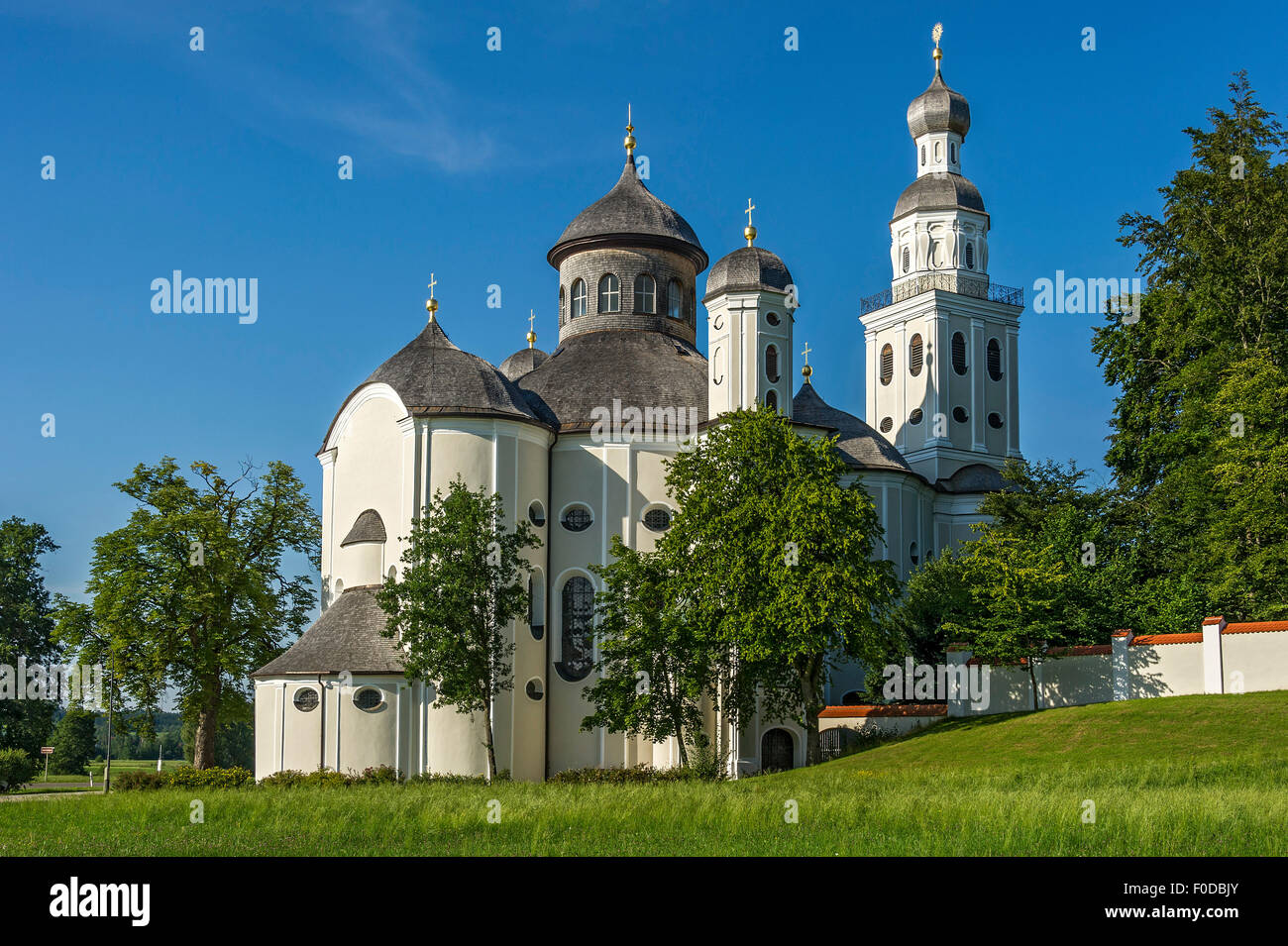 Baroque pilgrimage church Maria Birnbaum, Sielenbach, Aichach-Friedberg ...