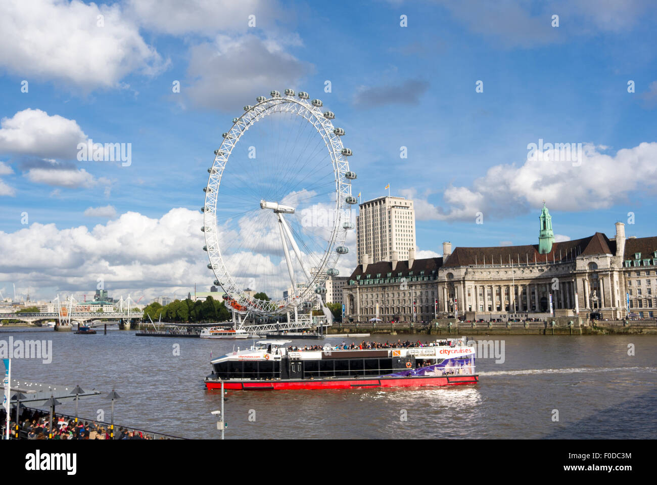 London Eye and River Thames London England Stock Photo - Alamy