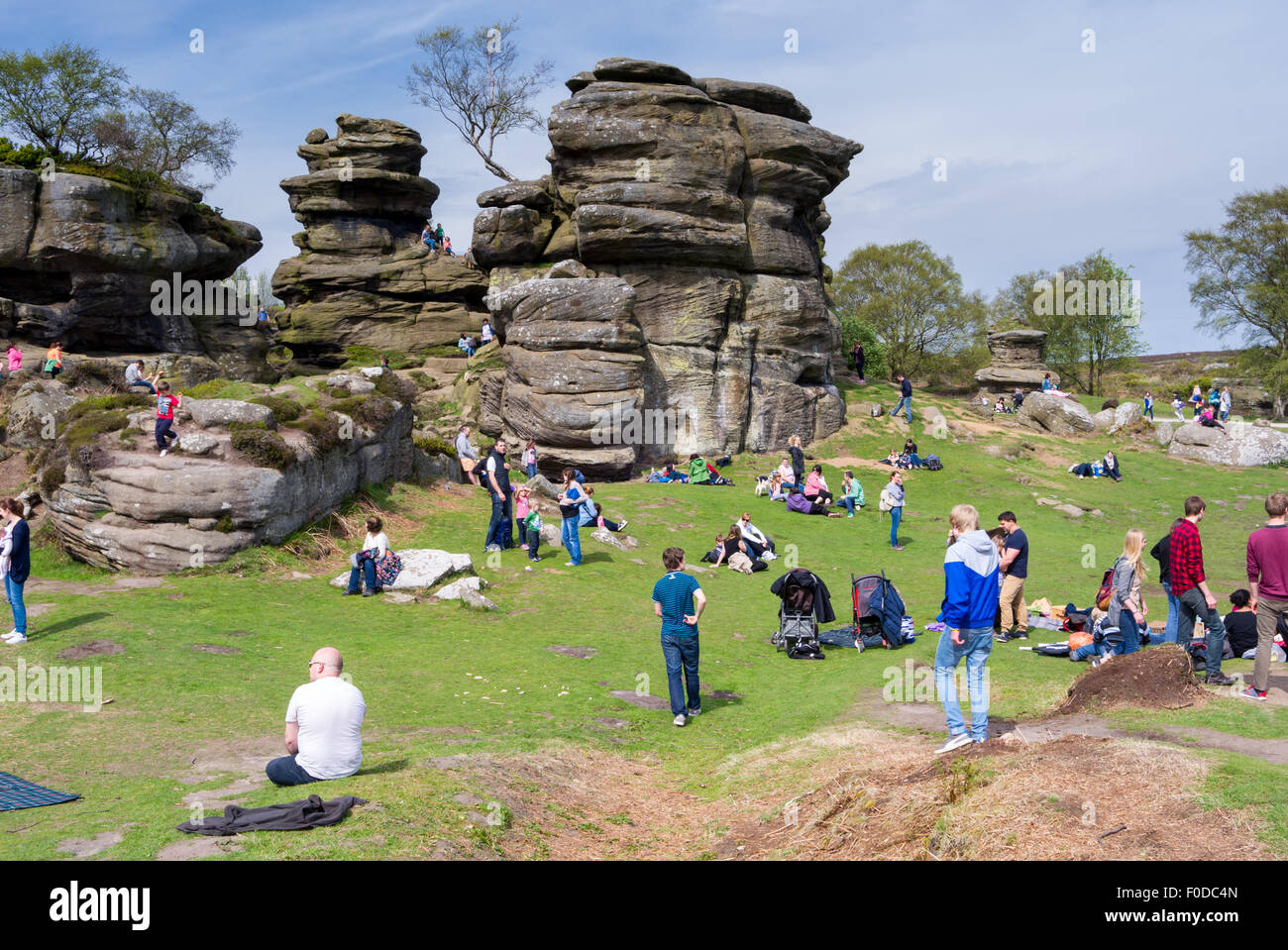 Brimham rocks hi-res stock photography and images - Alamy