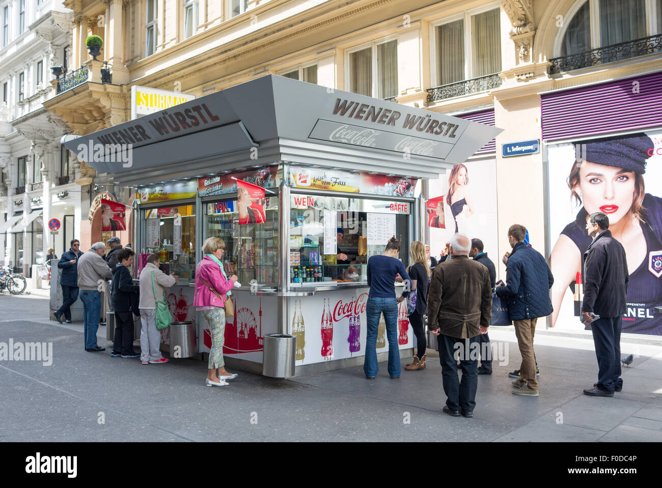 Wiener Wurstl food stand in Vienna Austria Stock Photo - Alamy