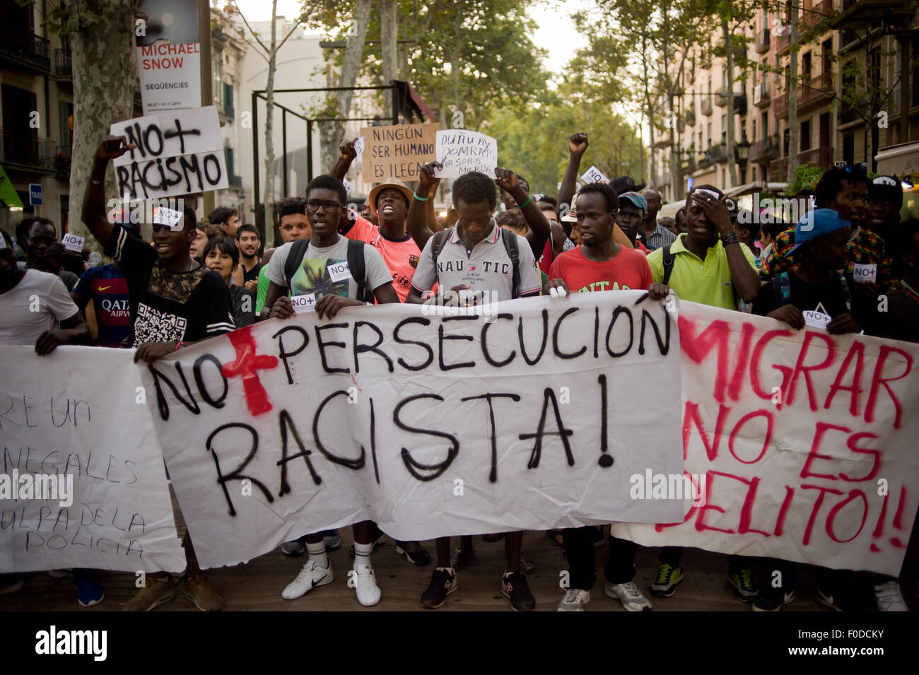 Racism Protest Spain High Resolution Stock Photography and Images - Alamy