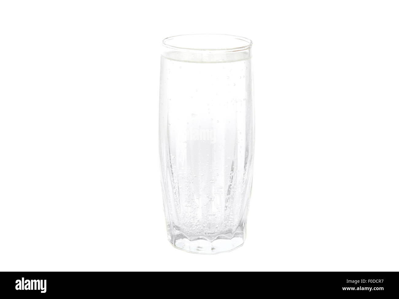 A cold water glass isolated on white Stock Photo - Alamy
