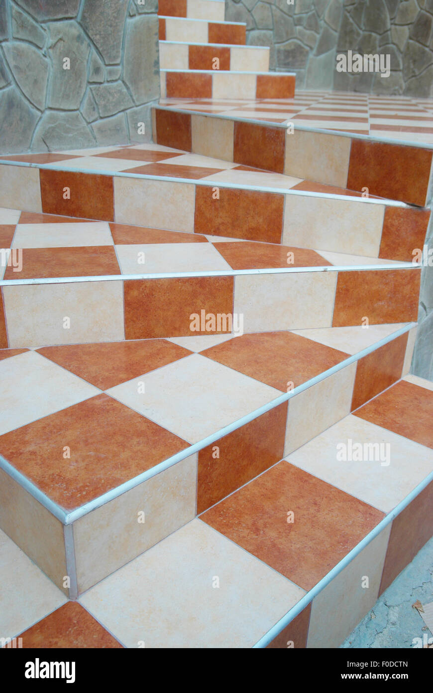 A abstract stairs with ceramic tiles Stock Photo - Alamy