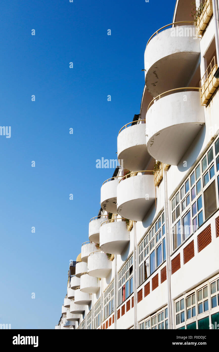 Istria, Croatia. The Hotel Croatia at Duga Uvala, a now empty Communist ...
