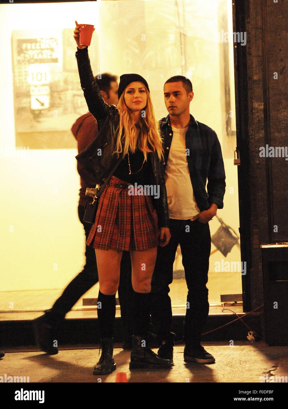 Supergirl Melissa Benoist spotted acting drunk in the streets of ...