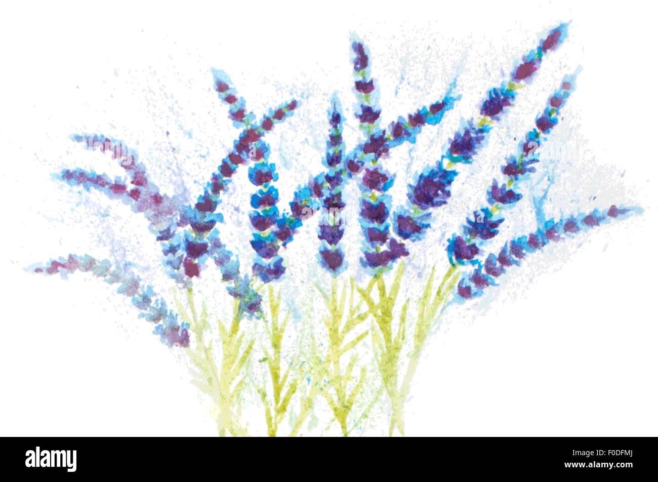 watercolor lavender abstract background. vector illustration Stock ...