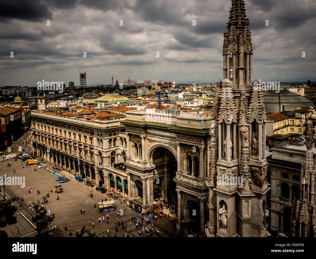 Milan piazza del duomo aerial hi-res stock photography and images - Alamy