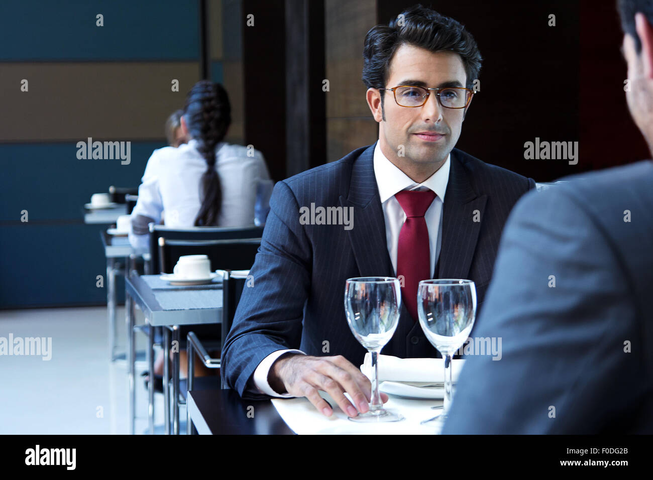 Men at dinner hi-res stock photography and images - Alamy