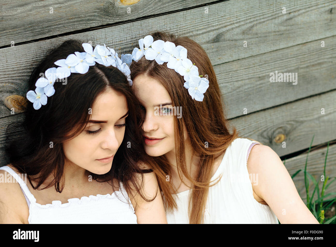 Two beautiful girl Stock Photo - Alamy