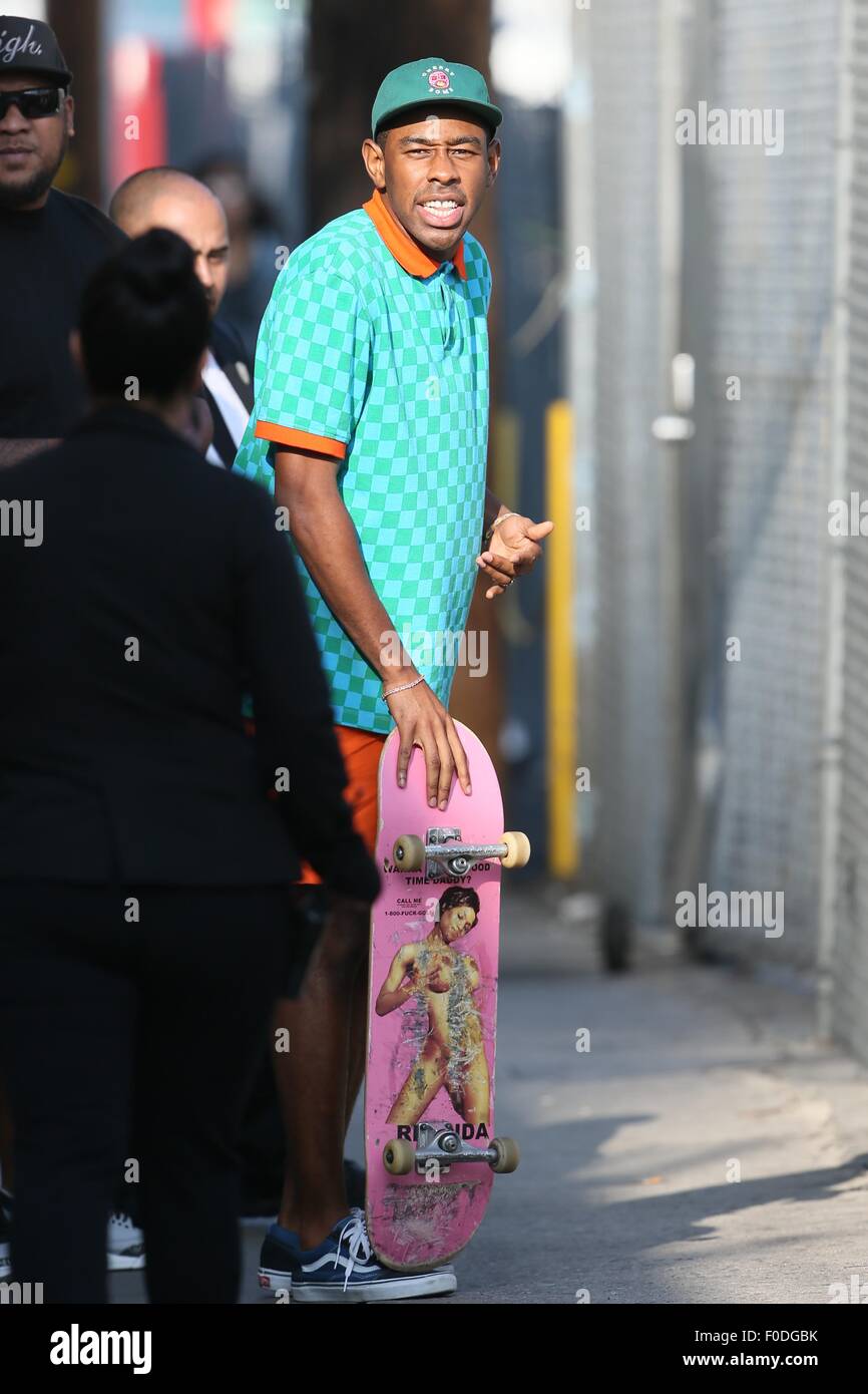 Tyler The Creator seen leaving the ABC studios after Jimmy Kimmel Live ...