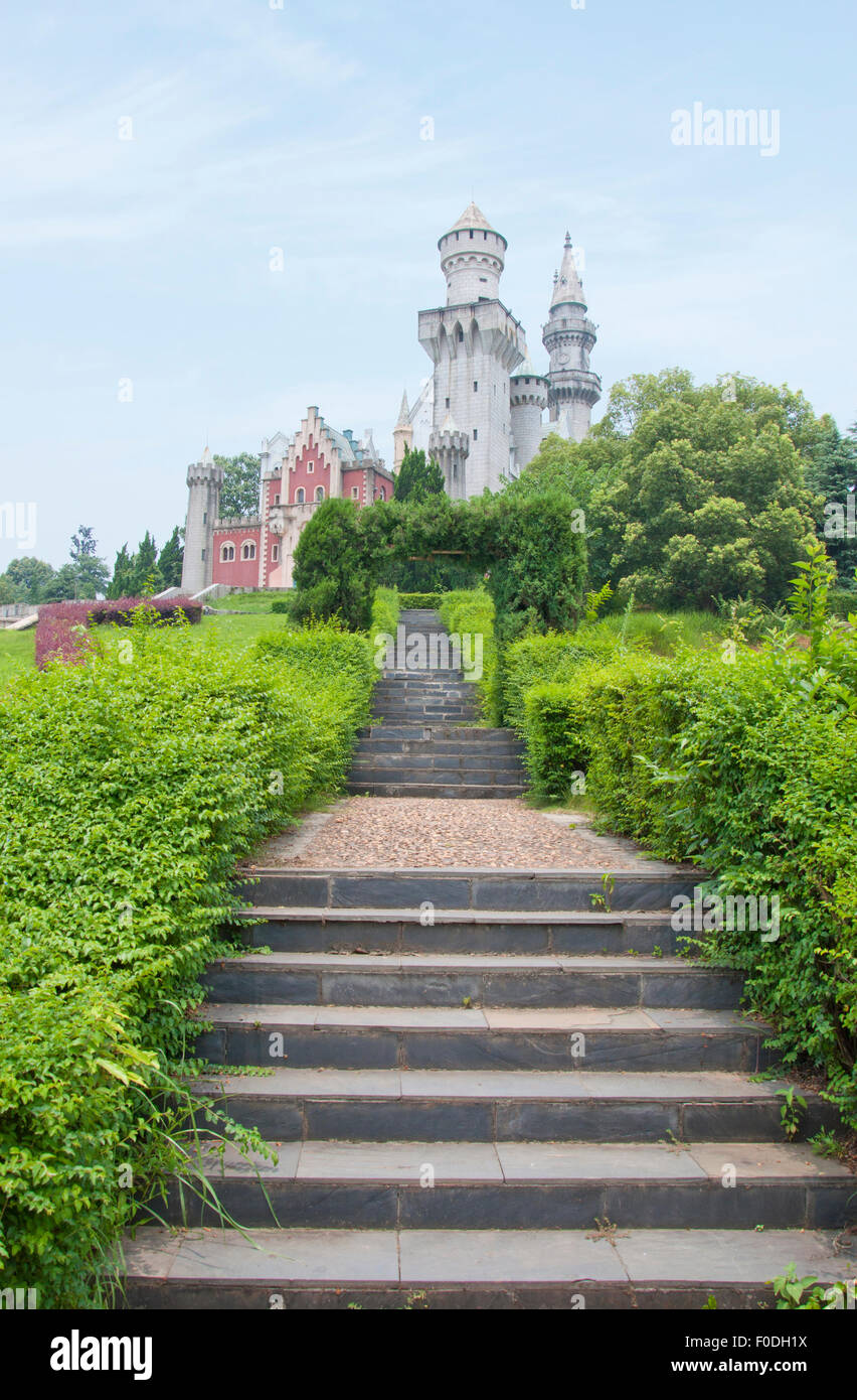 Fairy tale castle stairs hi-res stock photography and images - Alamy