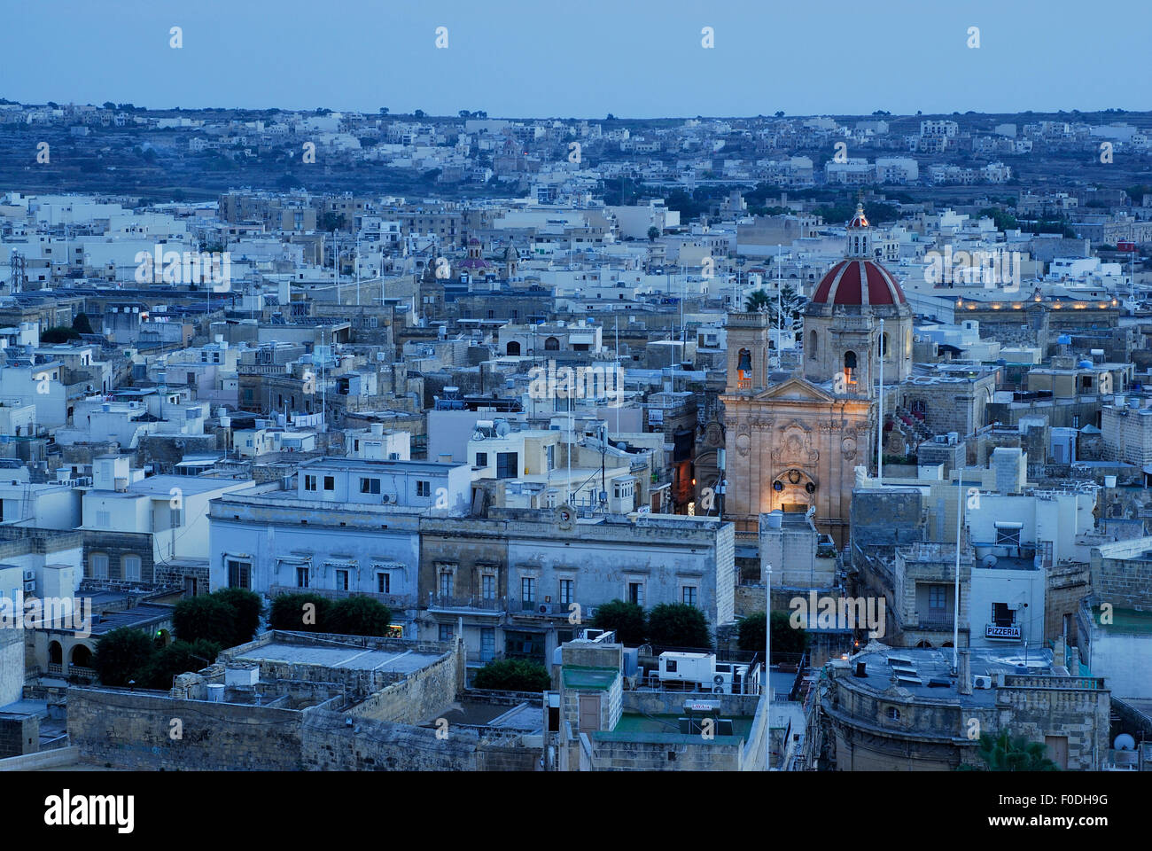 View of victoria ir rabat in gozo island hi-res stock photography and ...