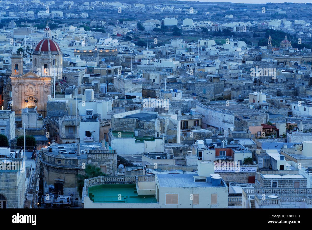 View of Victoria (ir-Rabat) in Gozo island, Malta Stock Photo - Alamy