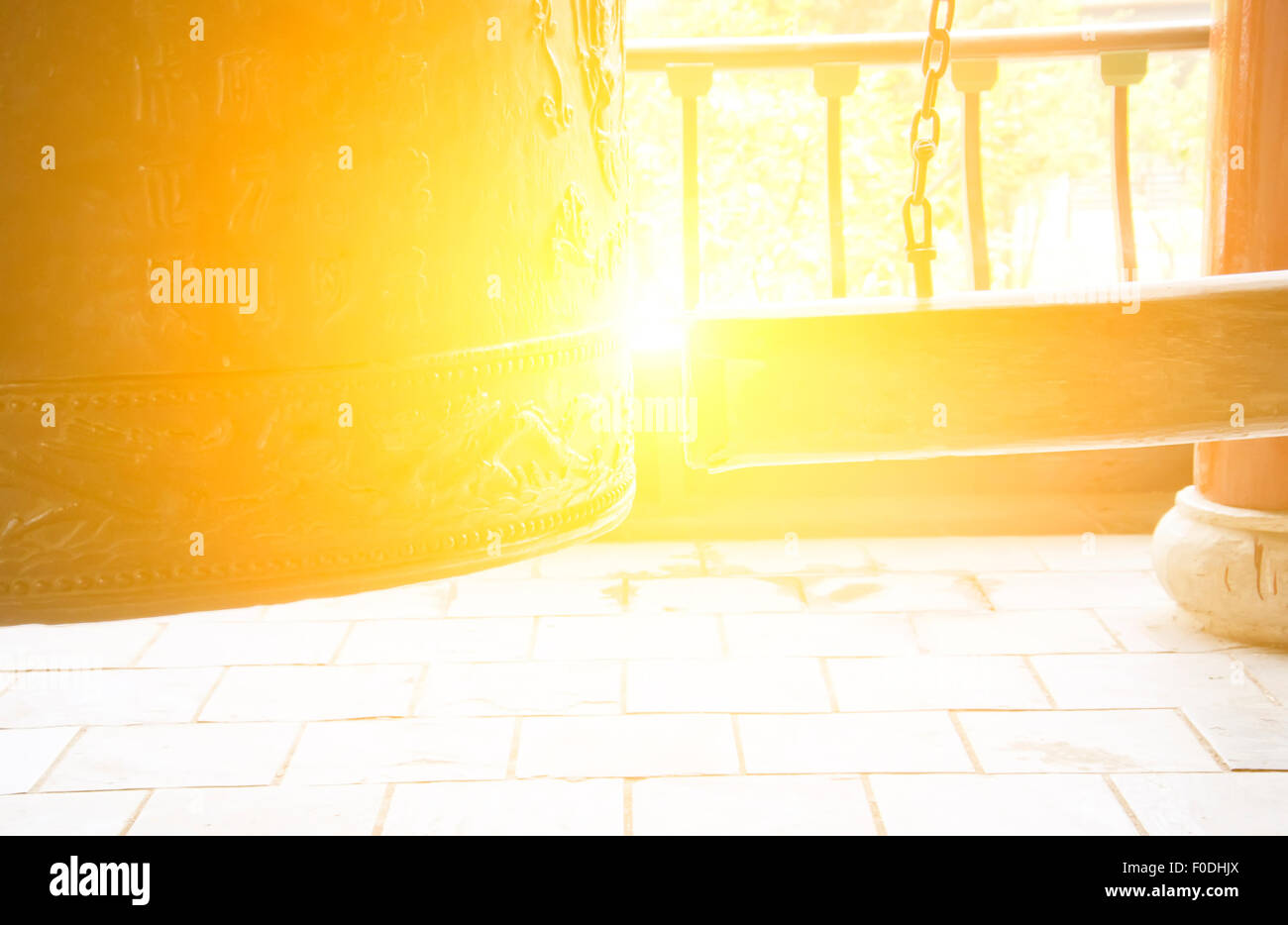 The temple bell Stock Photo - Alamy