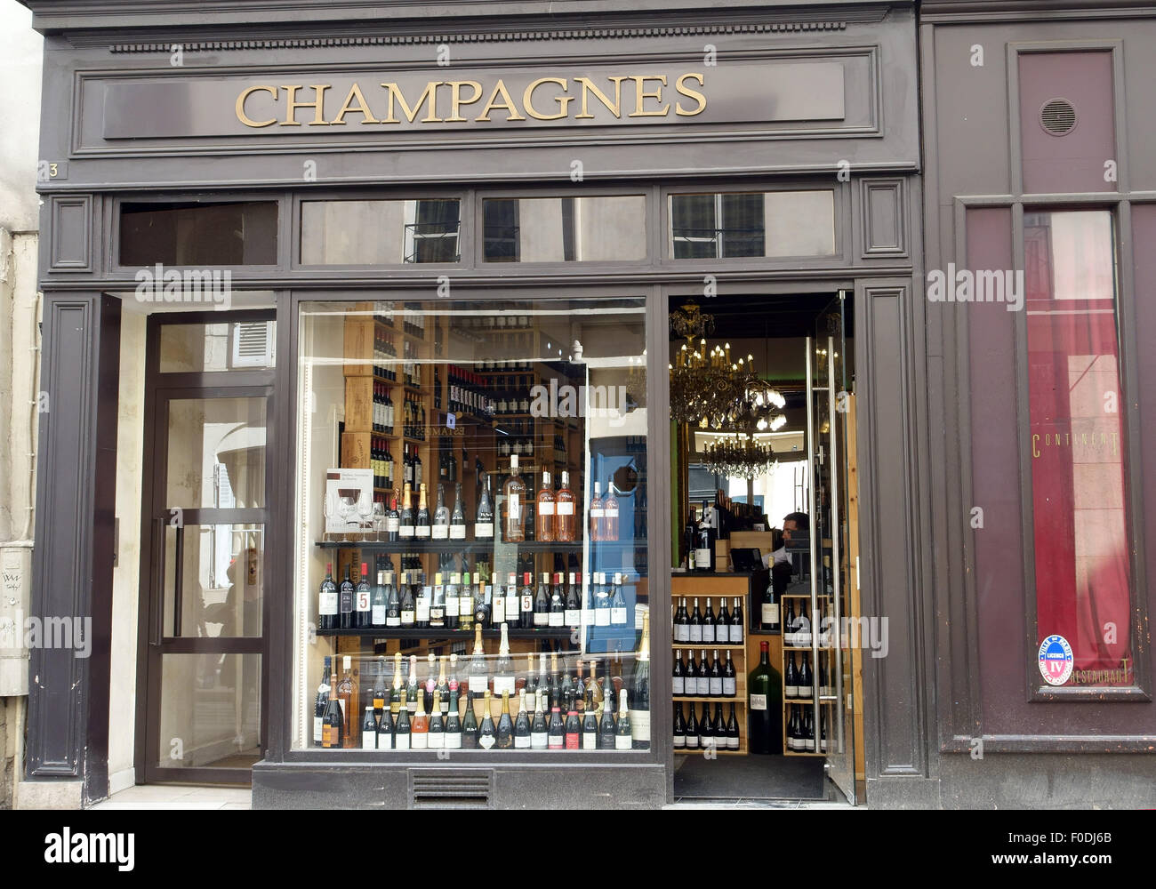 Champagne france sign hi-res stock photography and images - Alamy