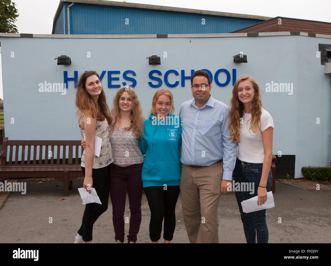 Hayes Kent,UK,13th August 2015,Hayes School students Emily Shepherd ...