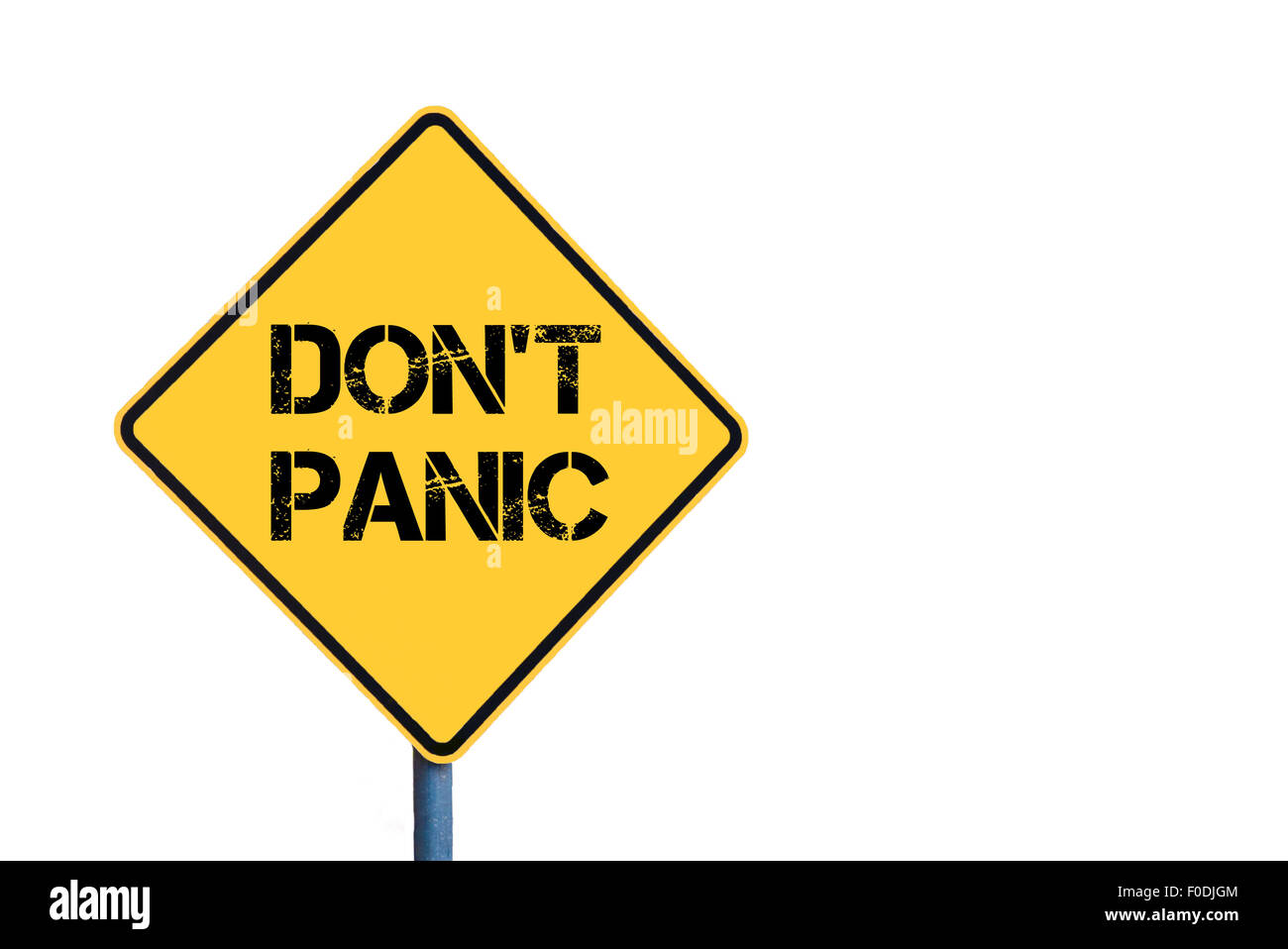Panic sign Cut Out Stock Images & Pictures - Alamy