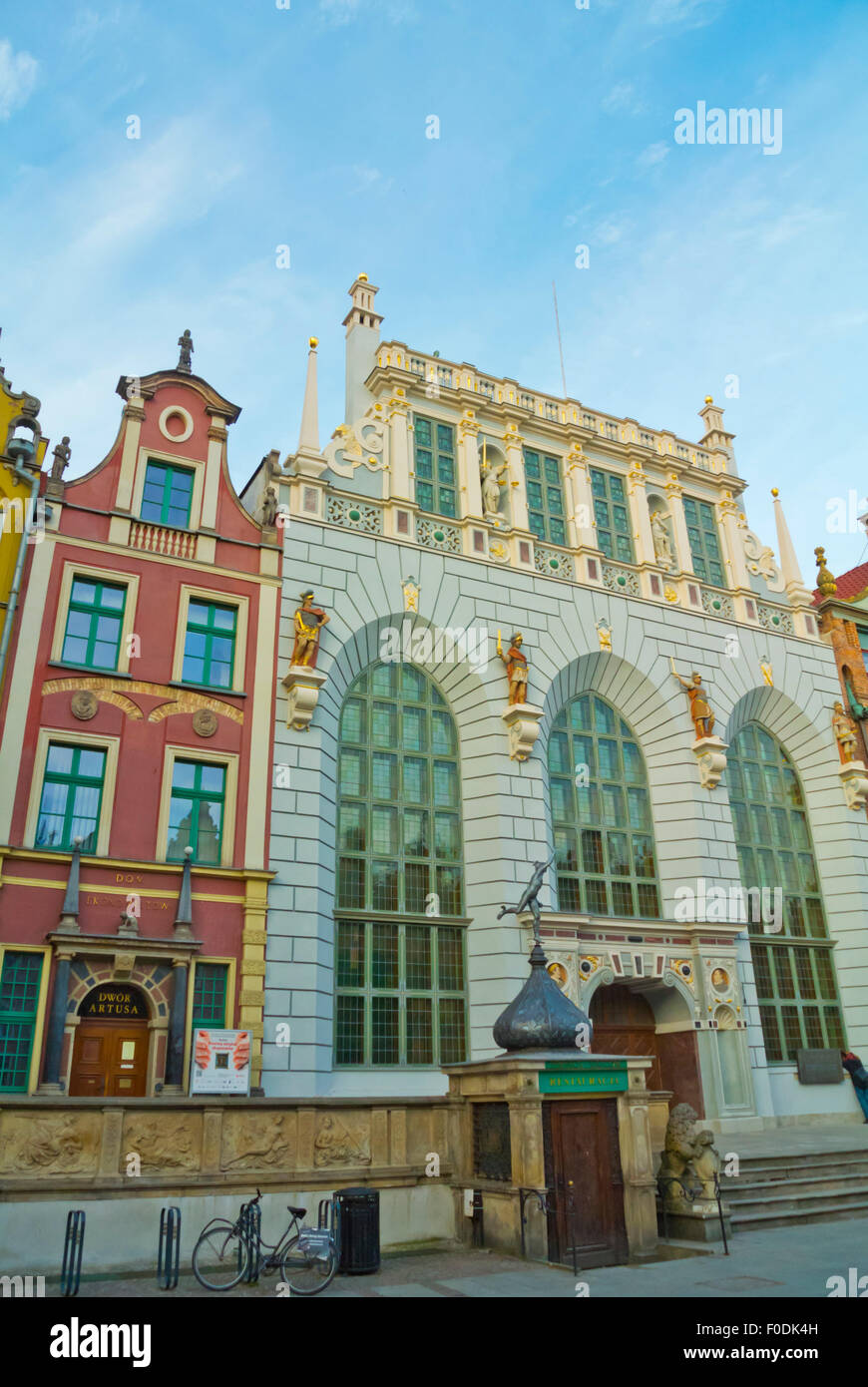 Dwor Artusa, Artus Court, Dlugi targ, main square, old town, Gdansk ...