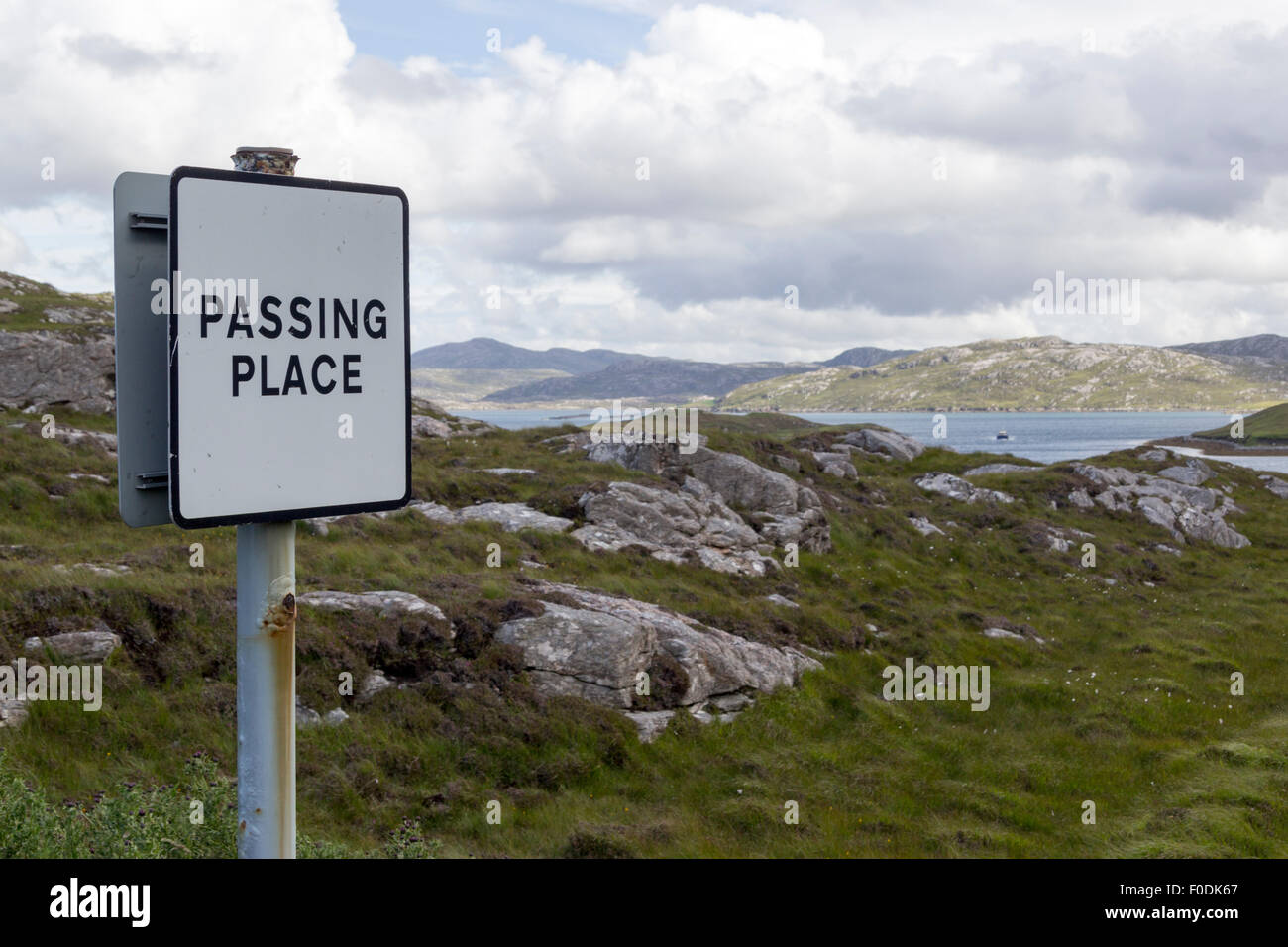 Passing place information sign hi-res stock photography and images - Alamy